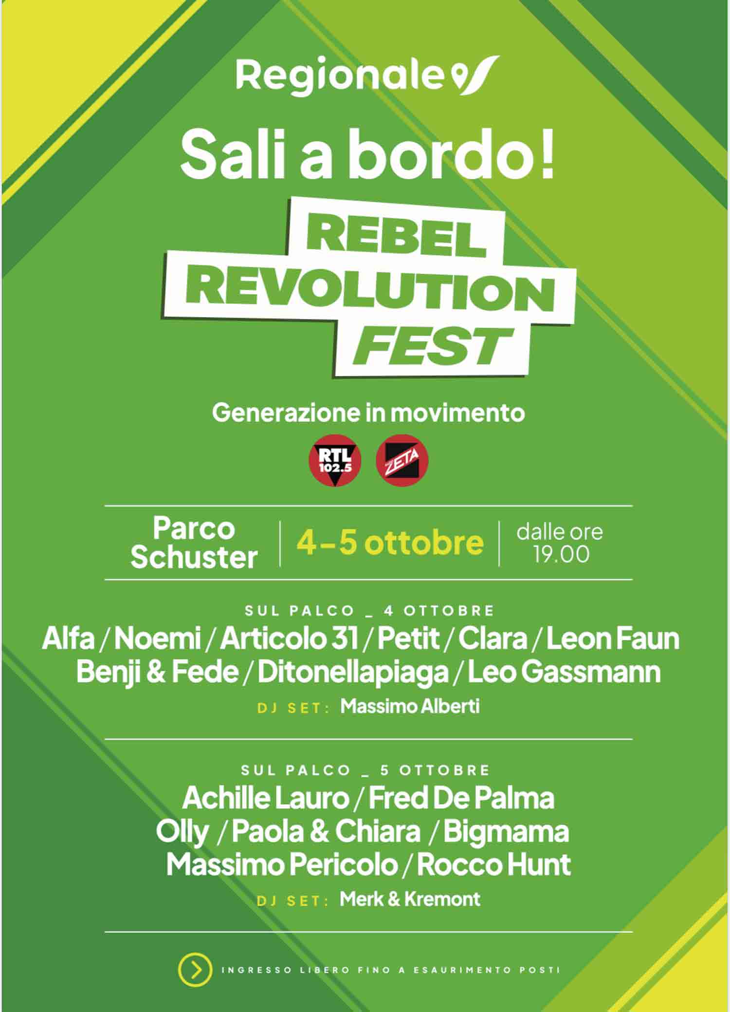 Al Parco Schuster il “Rebel Revolution Fest”